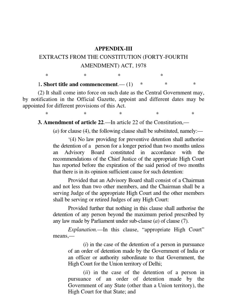 Indian Constitution Appendix III | PDF
