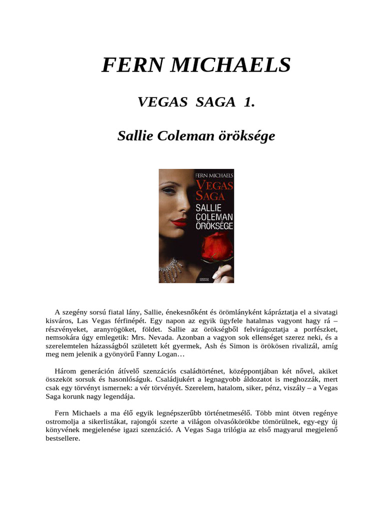 FM Vegas - Saga01 Sally - Coleman.öröksége | PDF
