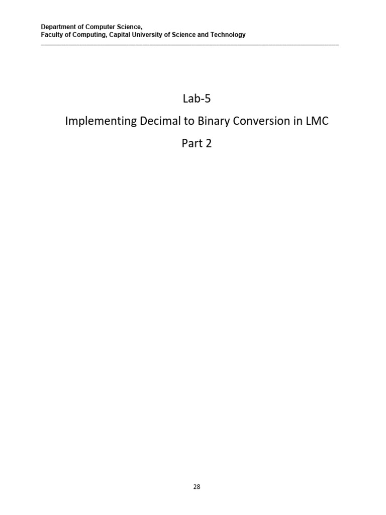 COAL Lab 5 | PDF