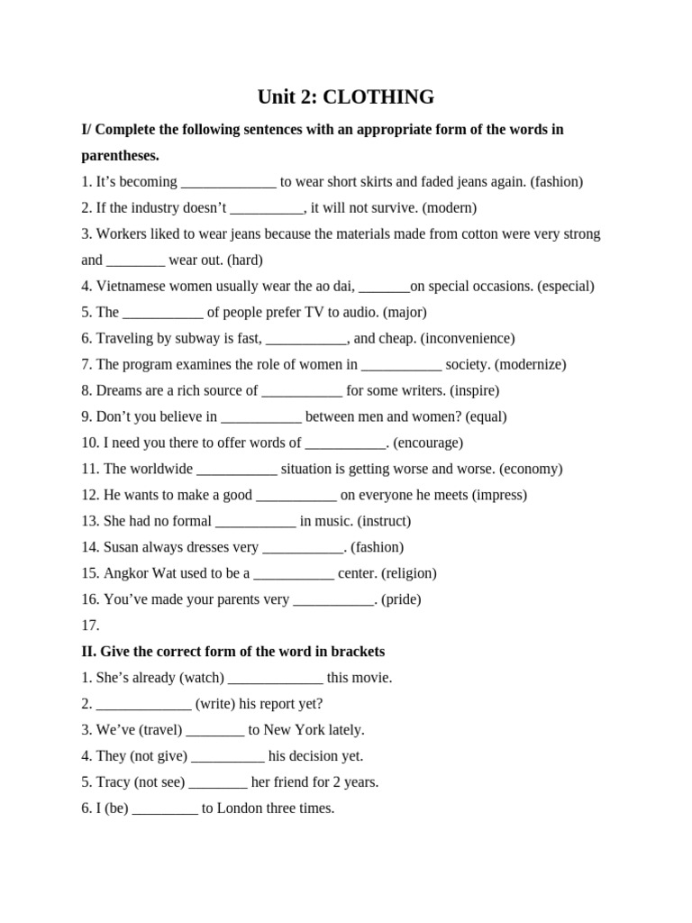 Review English Vocabulary | PDF | Home & Garden