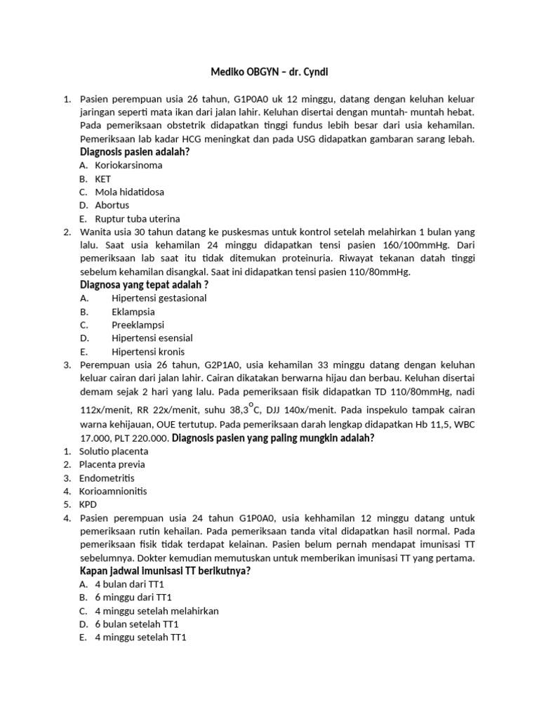 Ukmppd Obgyn | PDF