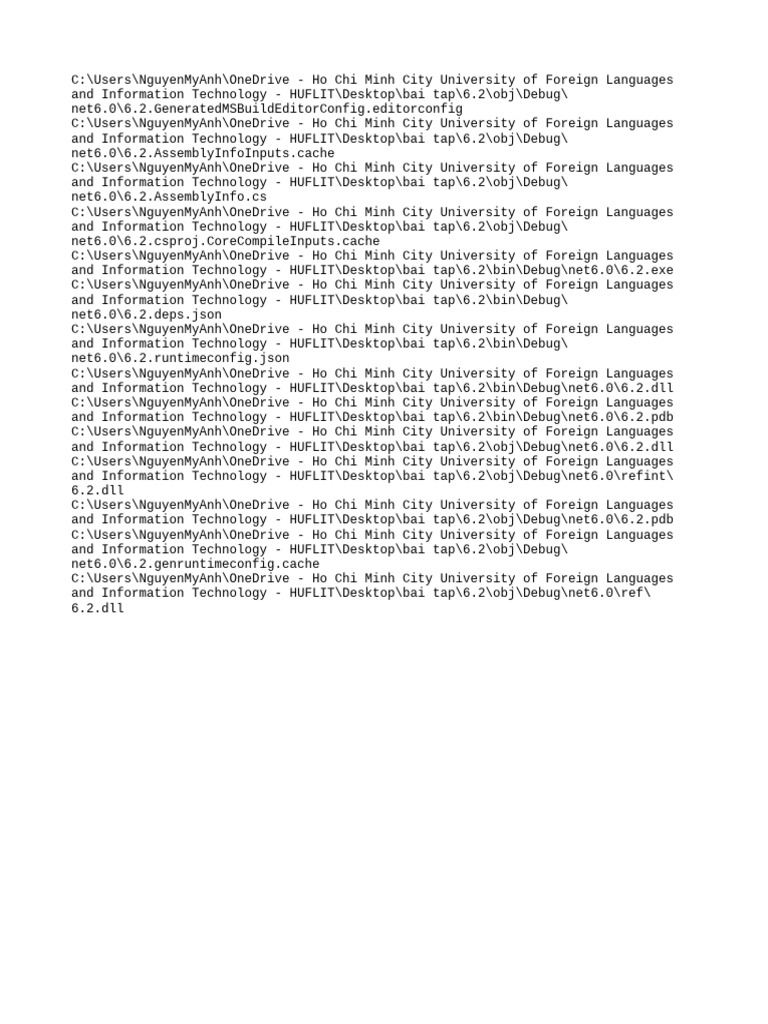 6 2 Csproj FileListAbsolute | PDF