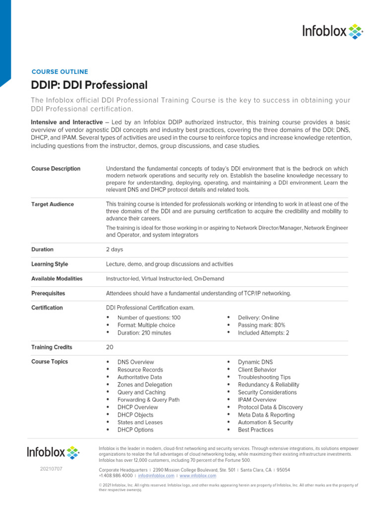 DDIP Course Outline | PDF