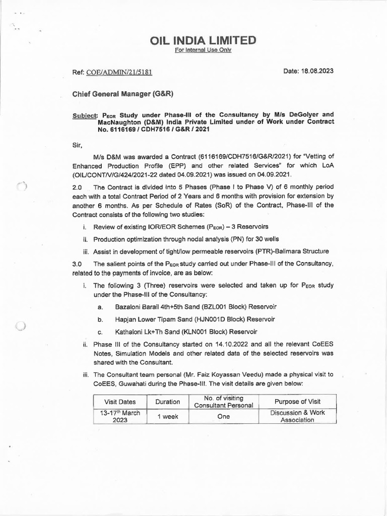 Letter From COE | PDF