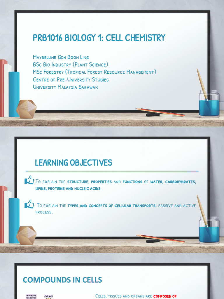 Cell Chemistry | PDF