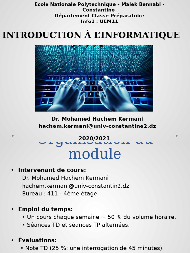 Cours Informatique | PDF