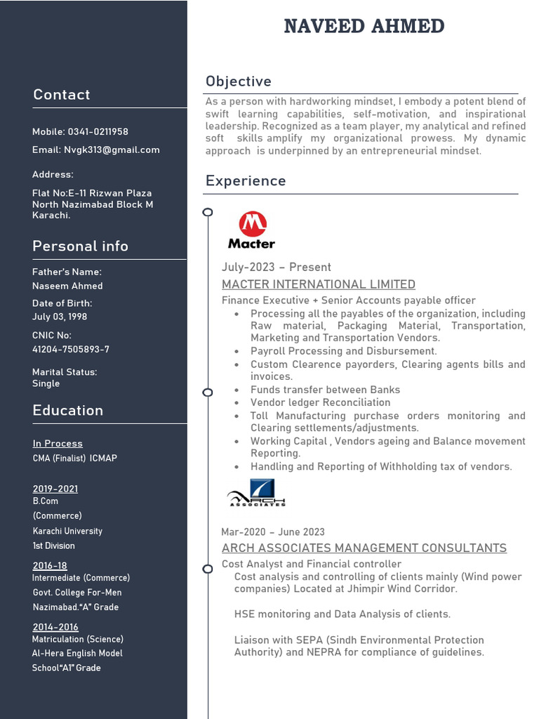 Naveed Ahmed Resume | PDF