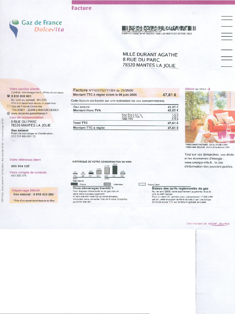 Facture GDF | PDF