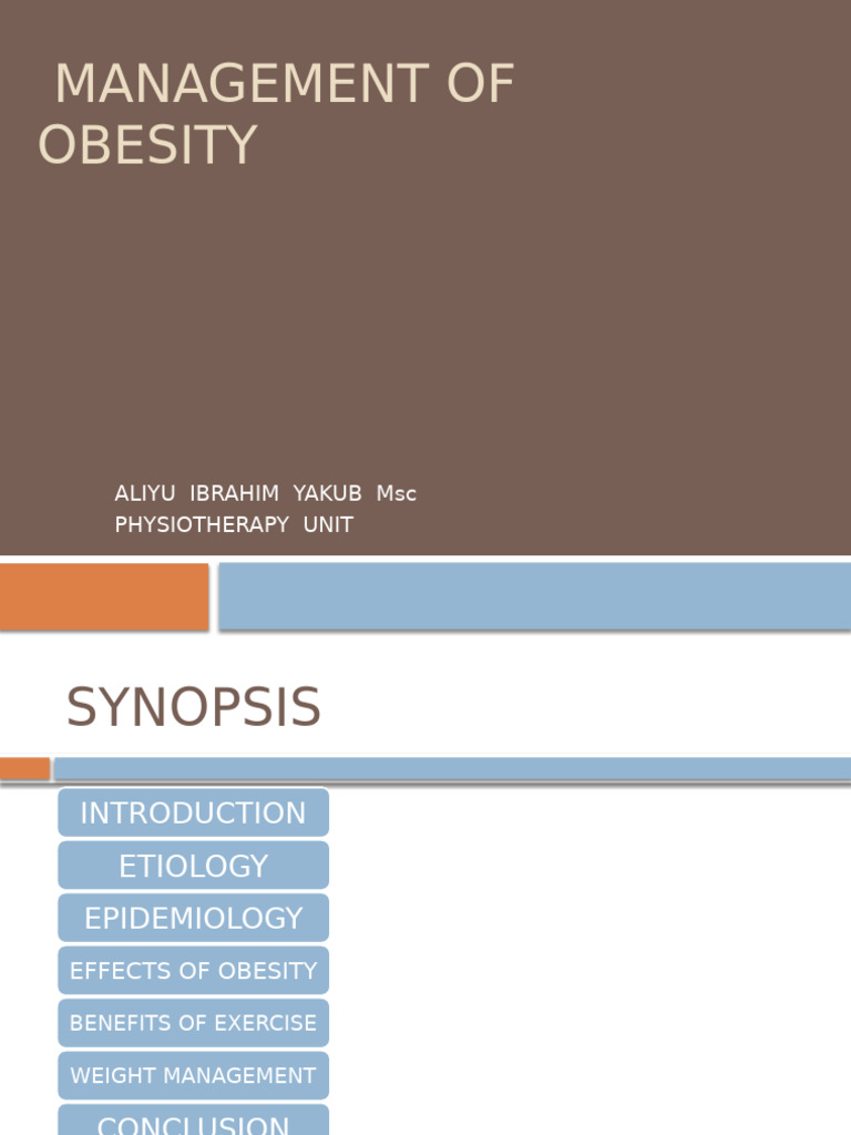 MANAGEMENT OF OBESITY | PDF