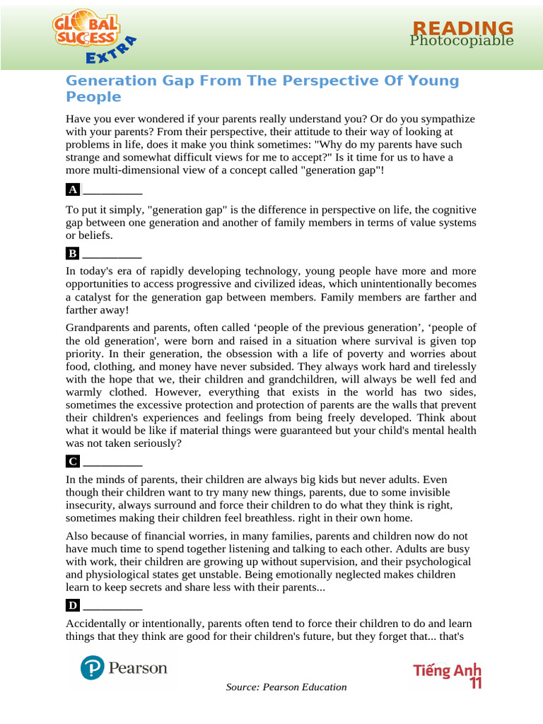GS11 - Unit 2 Extra - Reading | PDF