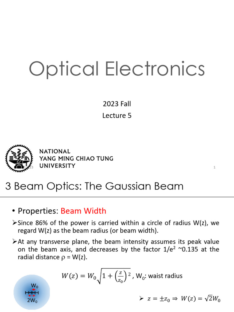 Optical Electronics - 5 | PDF
