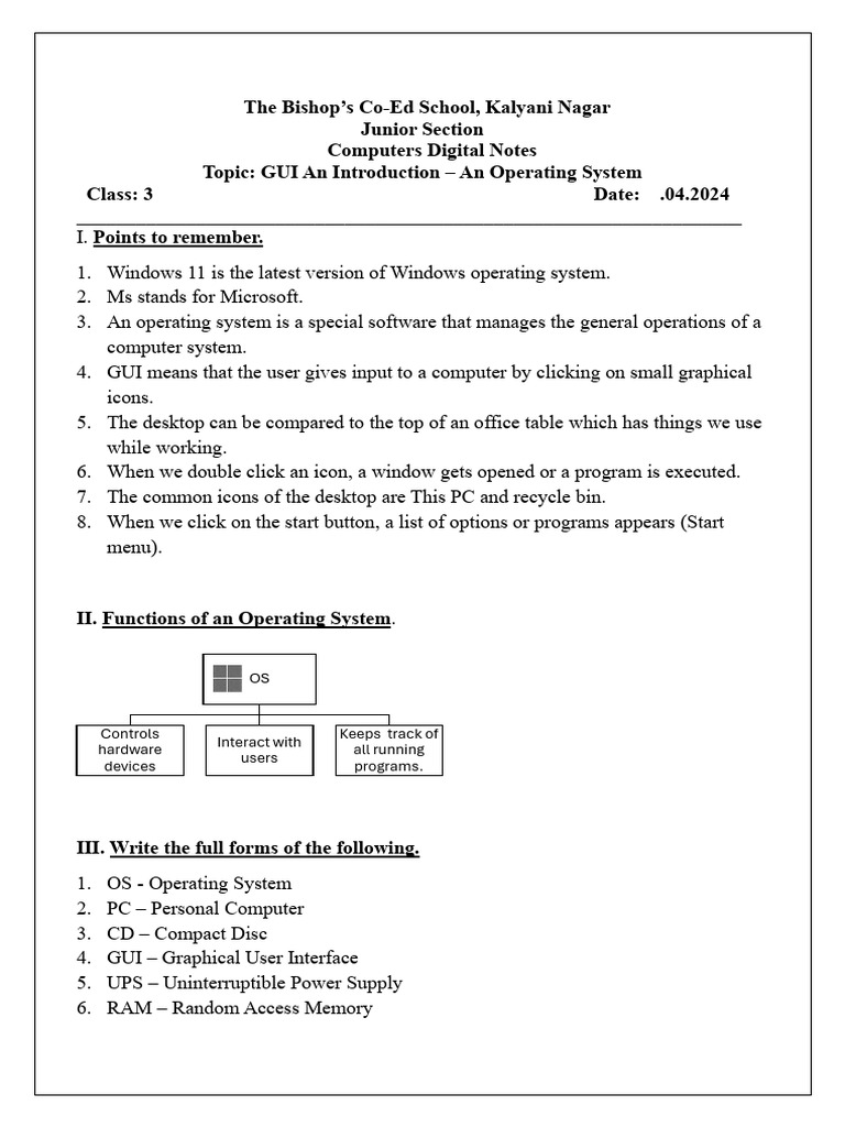 10082024010648class3 - Computers - GUI - Notes - June 24 | PDF