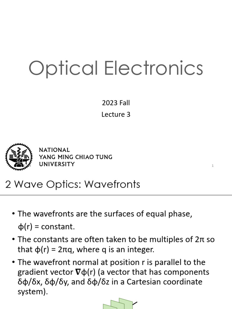 Optical Electronics - 3 | PDF