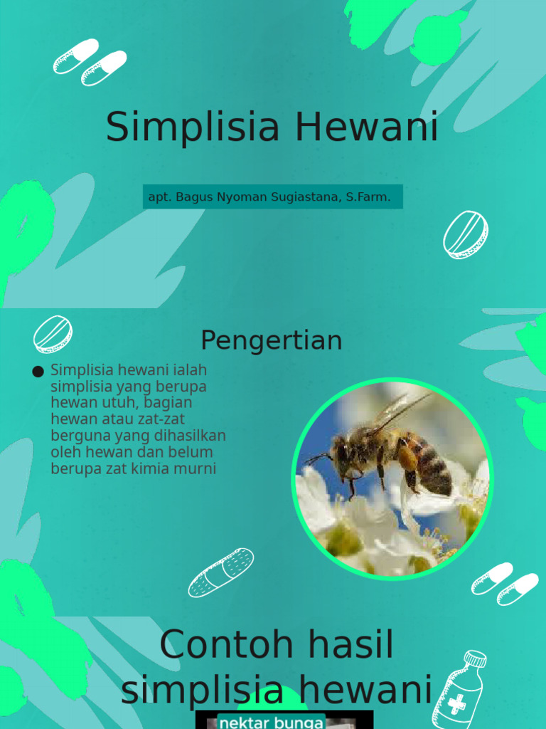 Simplisia Hewani | PDF