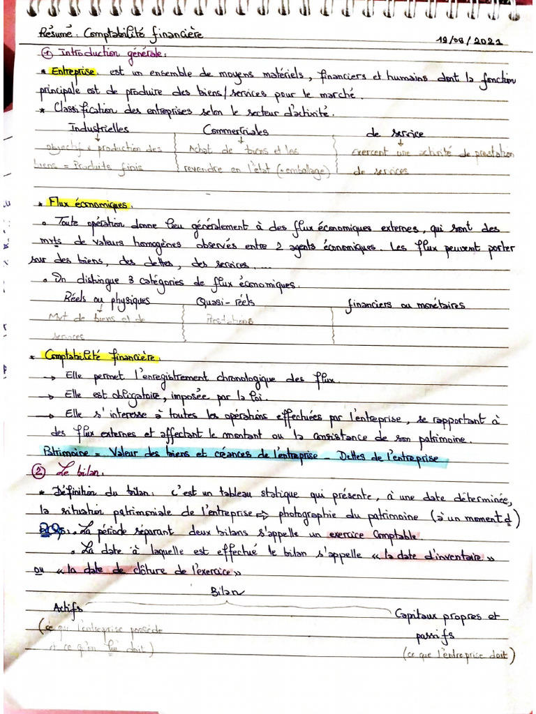 Résumé Comptabilité | PDF
