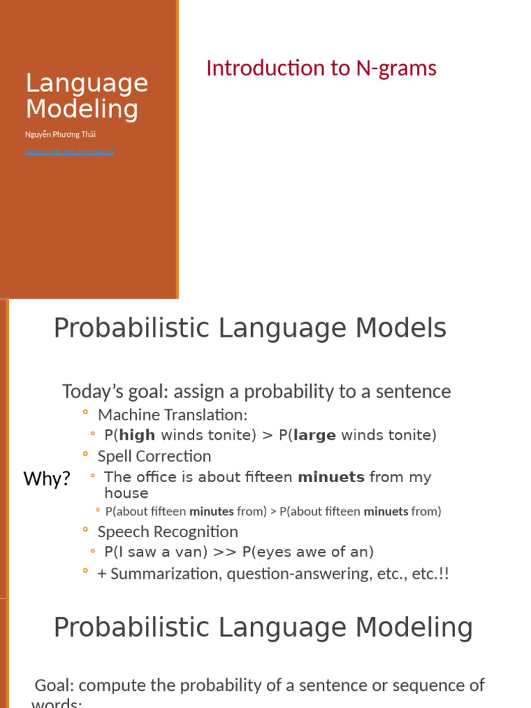 Lecture 2. N-Gram LMs | PDF