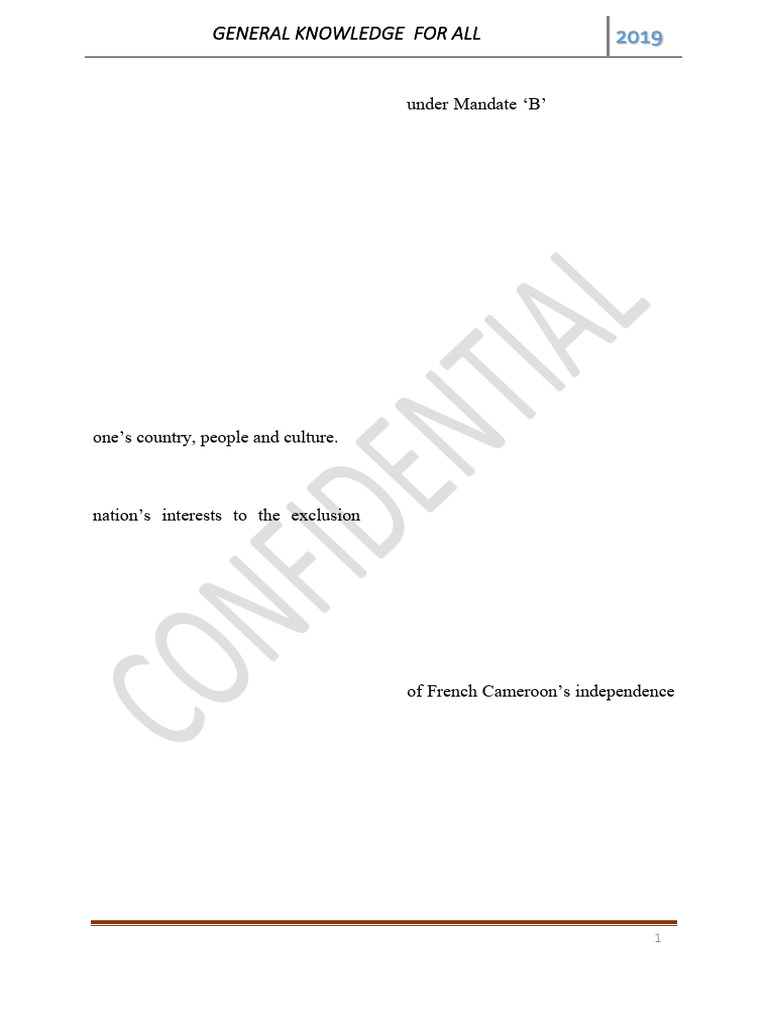 General Knowledge | PDF