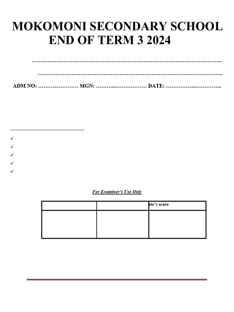 F3 Et3 S1 B Exams-1 | PDF