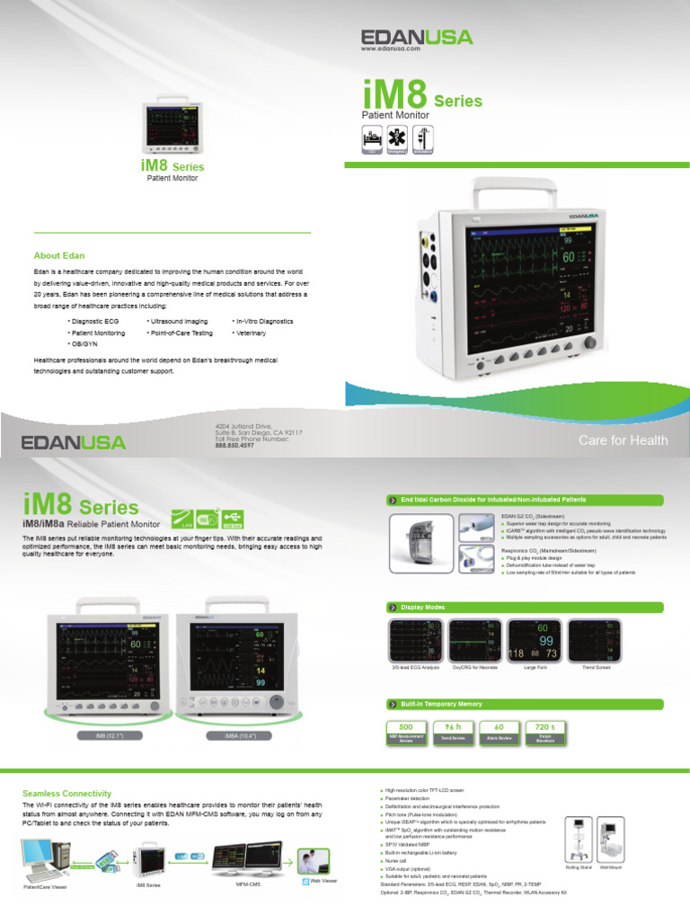 Im8 Series Patient Monitor | PDF