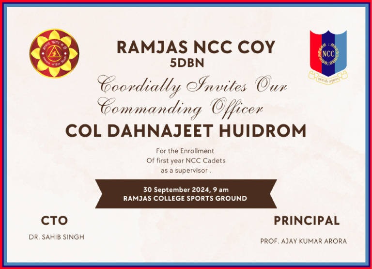 NCC Invitation | PDF