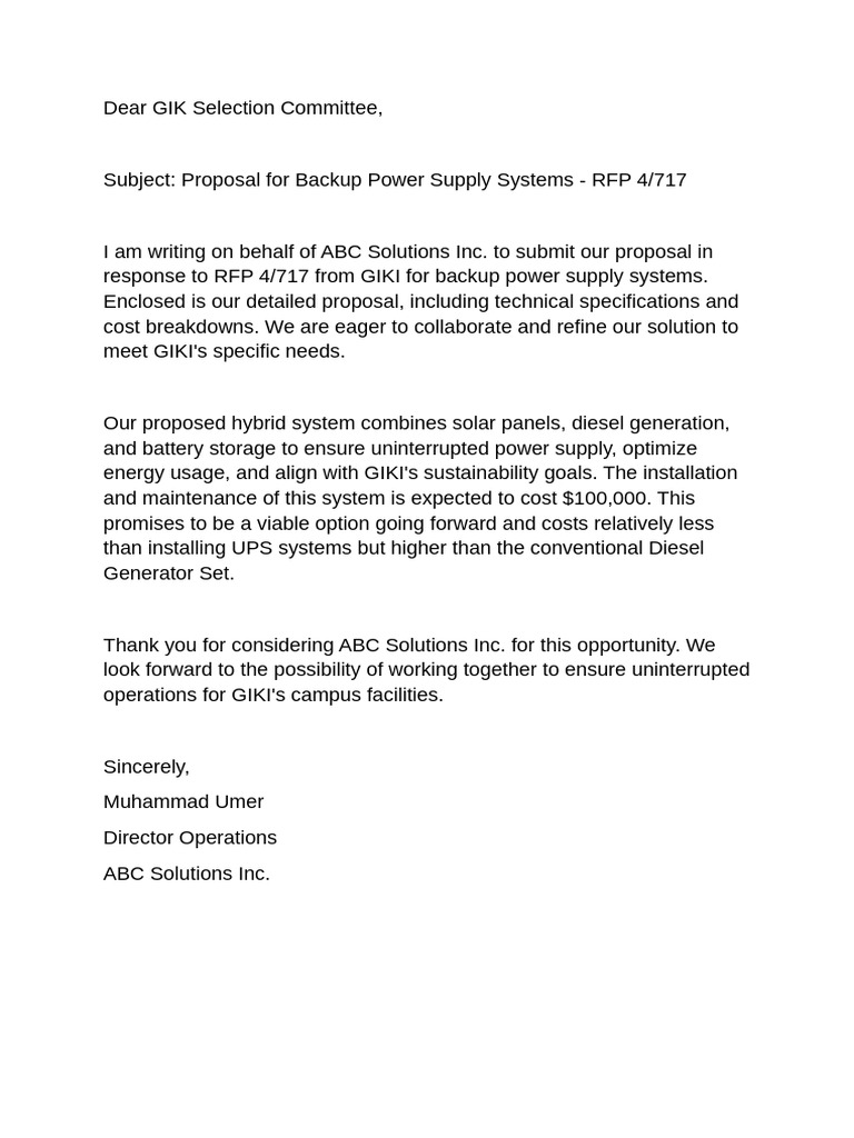 ABC Solutions Final Proposal | PDF
