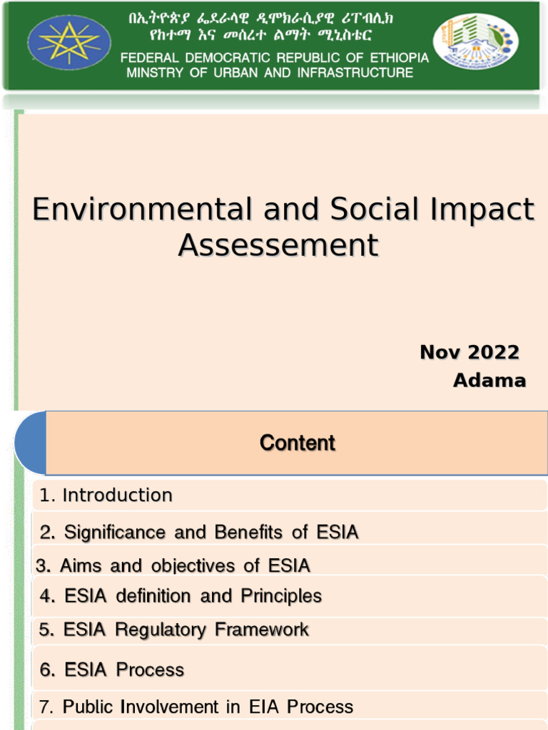 ESIA Temesgen - 2015 | PDF