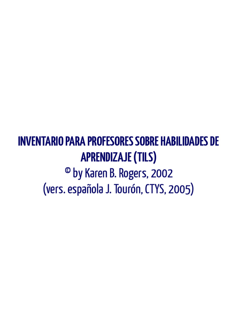 Cuestionarios de Rogers | PDF
