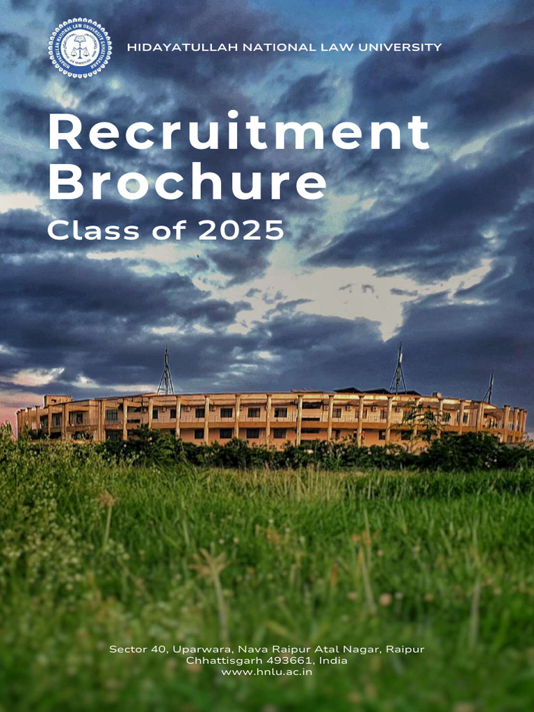 HNLU Recruitment Brochure - Class of 2025 | PDF