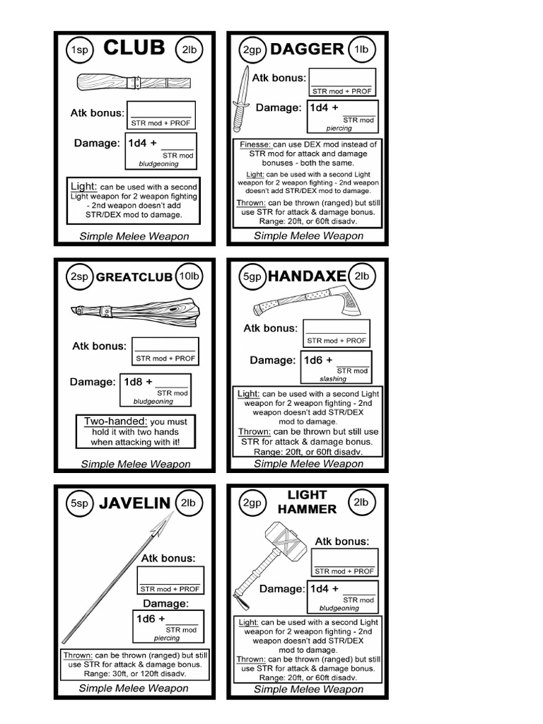 Simple Me Lee Weapons 1 | PDF