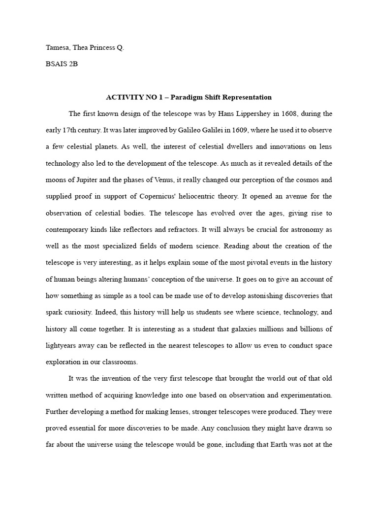 Tamesa, Thea Princess Q. BSAIS 2B | PDF