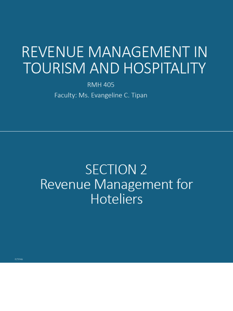 RMH 405 SECTION 2 Sub-section 2.1 | PDF