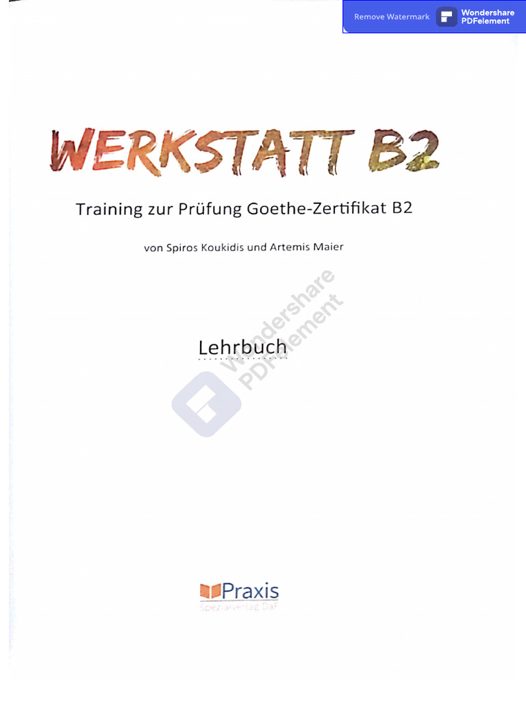 Werkstatt B2 Lehrbuch PDF Copy Lesen Und Horen | PDF