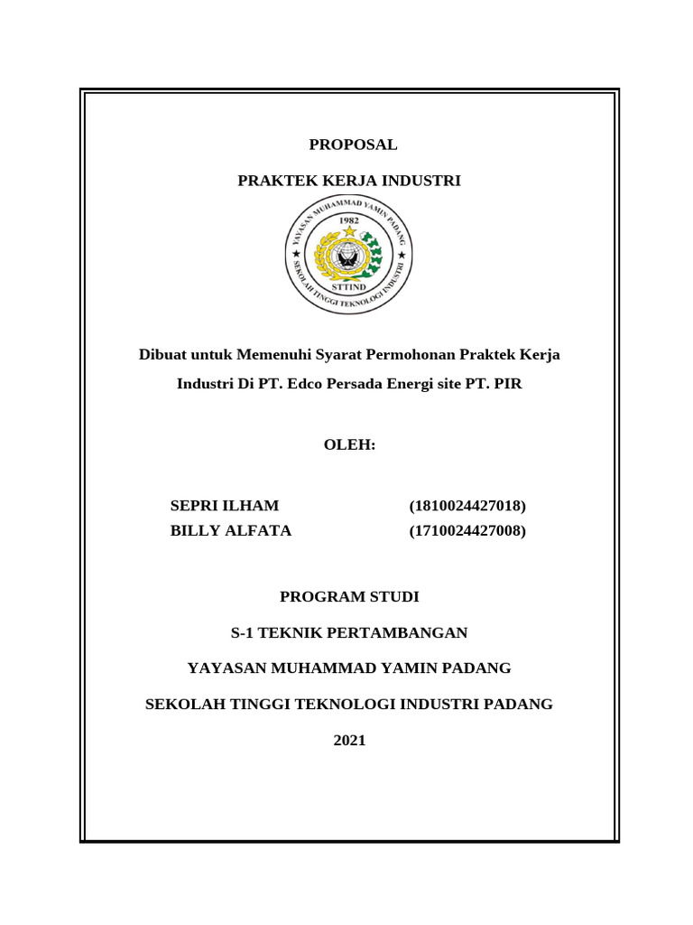 Proposal KP Billy | PDF