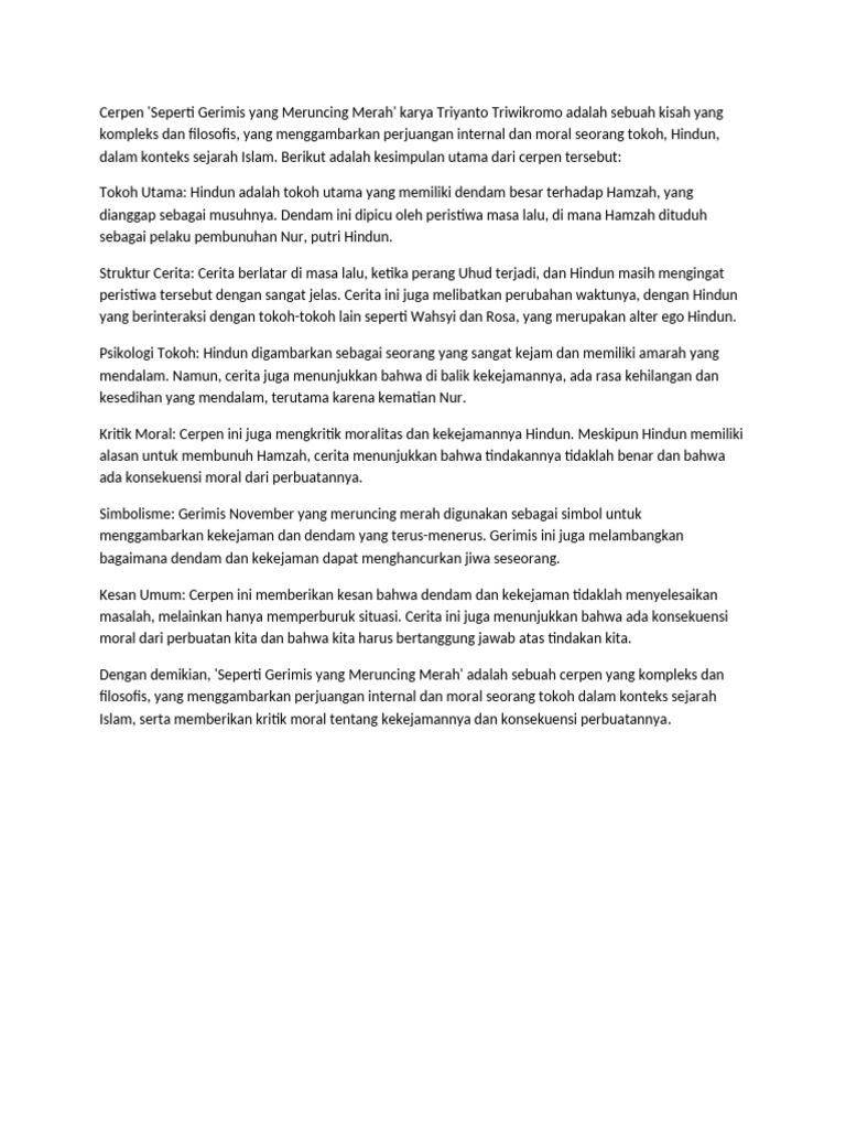 Cerpen 'Seperti-WPS Office | PDF | General Fiction