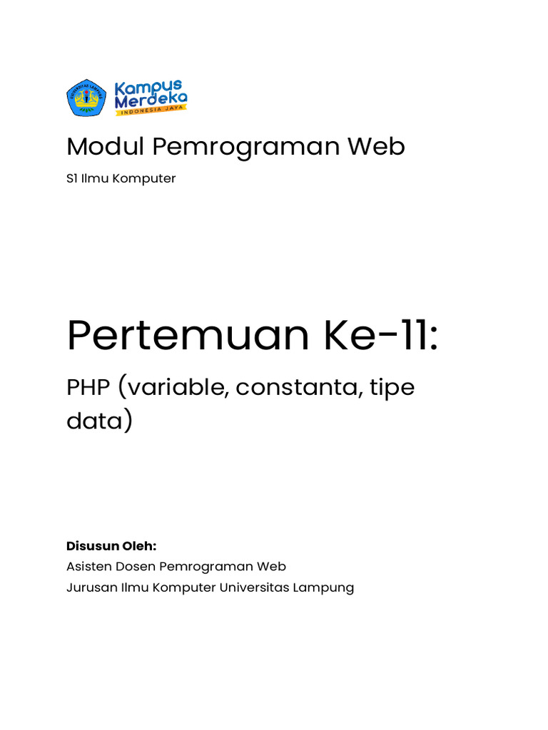 Modul Web pert-11 | PDF