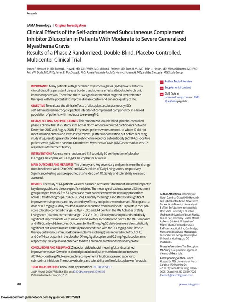 Jamaneurology Howard 2020 Oi 190118 | PDF