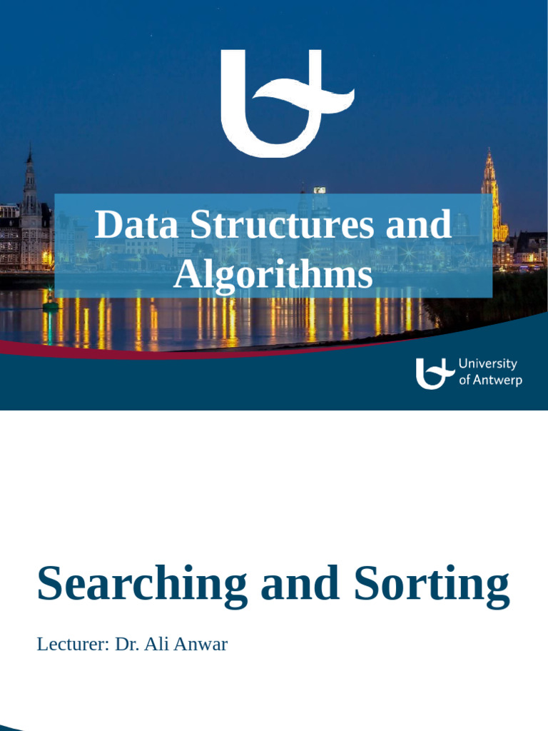 Searching and Sorting - Final | PDF | Computing | Algorithms And Data Structures