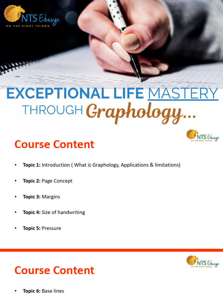 Comprehensive Guide to Graphology | PDF | Graphology | Psychology