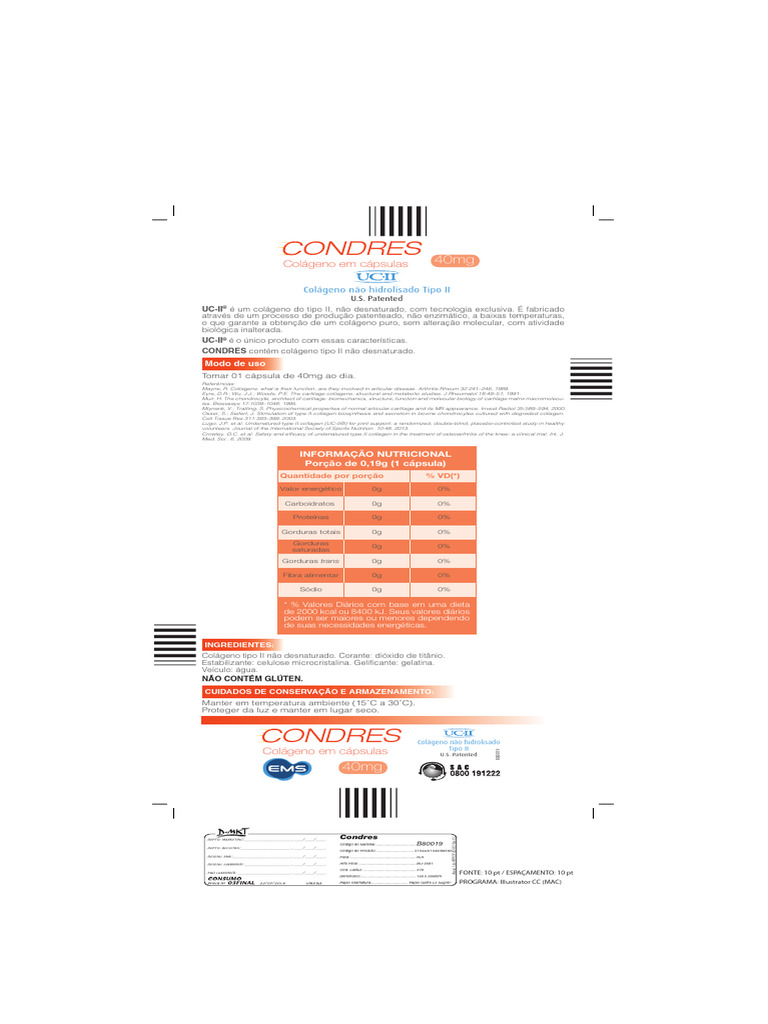 Condres Colageno 40mg 90 Capsulas | PDF Condres Colageno 40mg 90 Capsulas | PDF