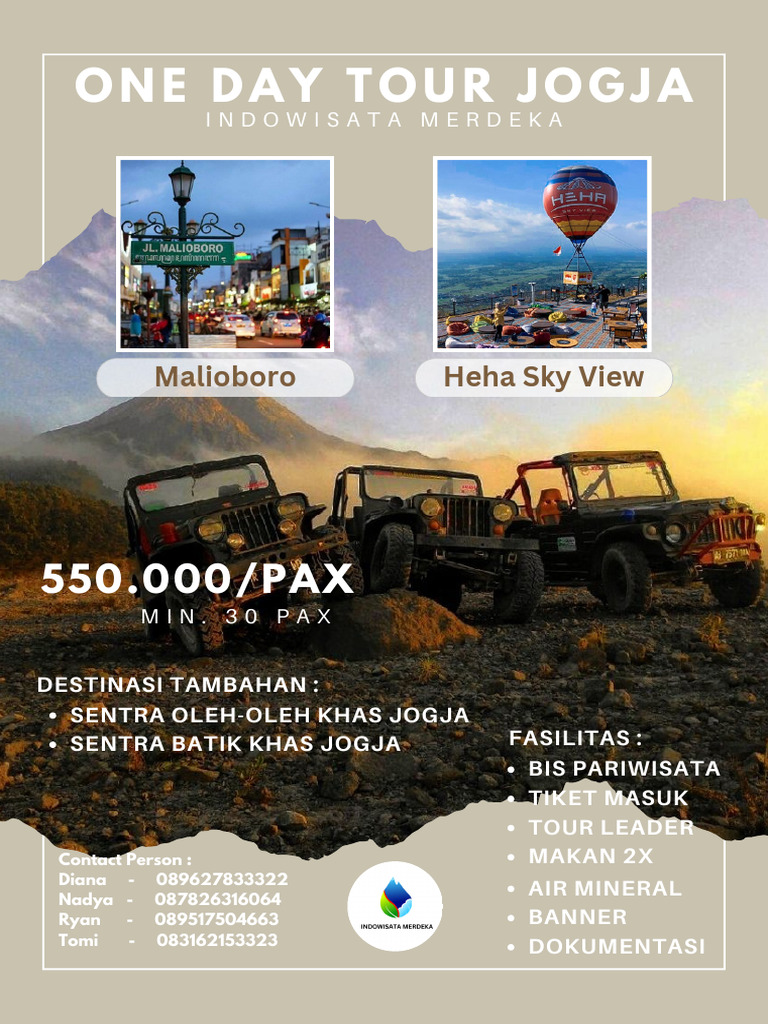 One Day Tour Jogja - pdf-1 | PDF
