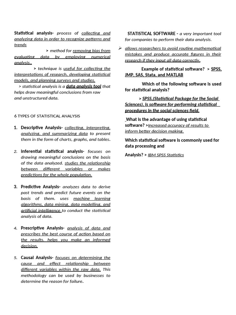 Statistical Analysis | PDF