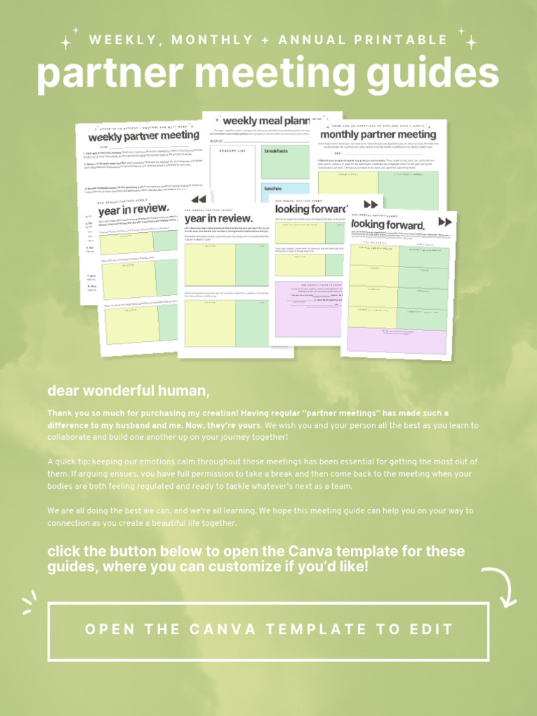 PartnerMeetingGuide TEMPLATE | PDF