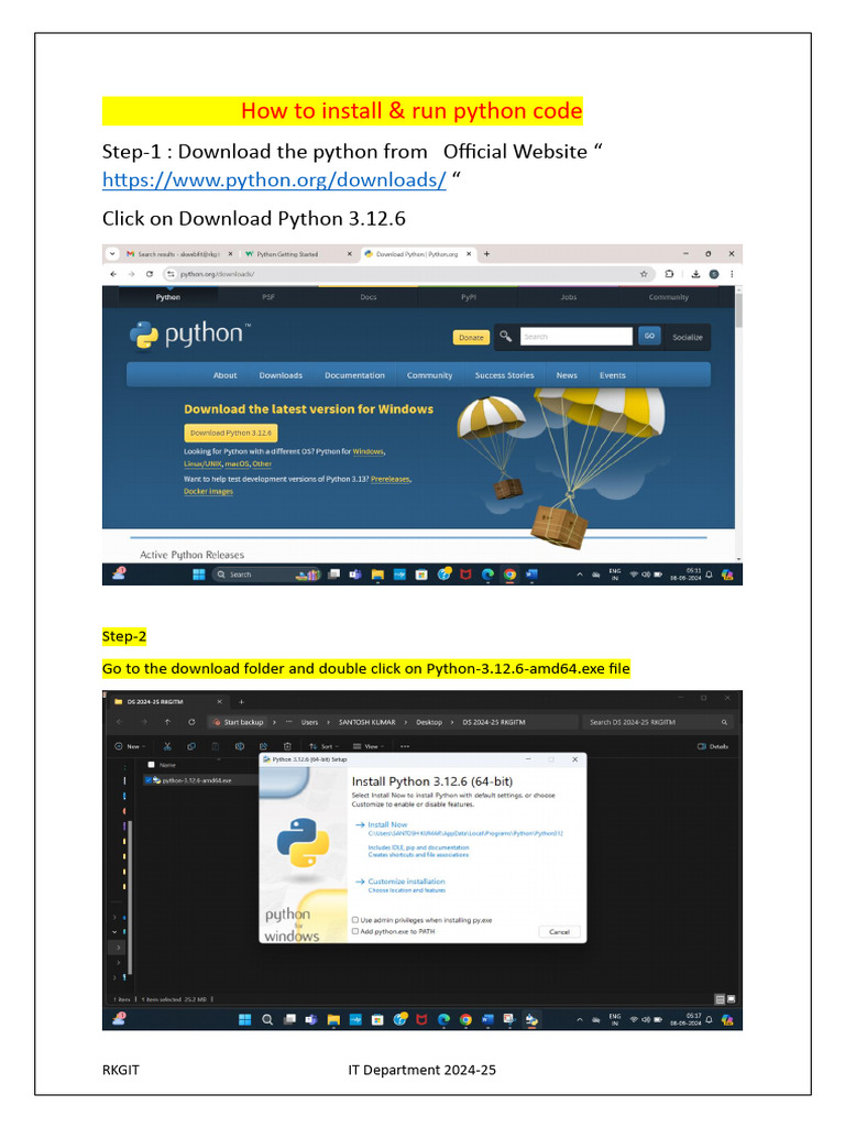 Python installation Guide | PDF Python installation Guide | PDF