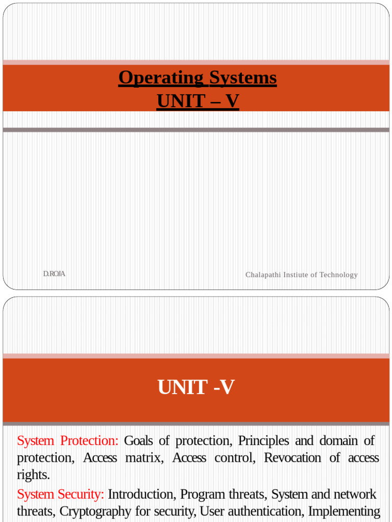 OS UNIT-5 | PDF