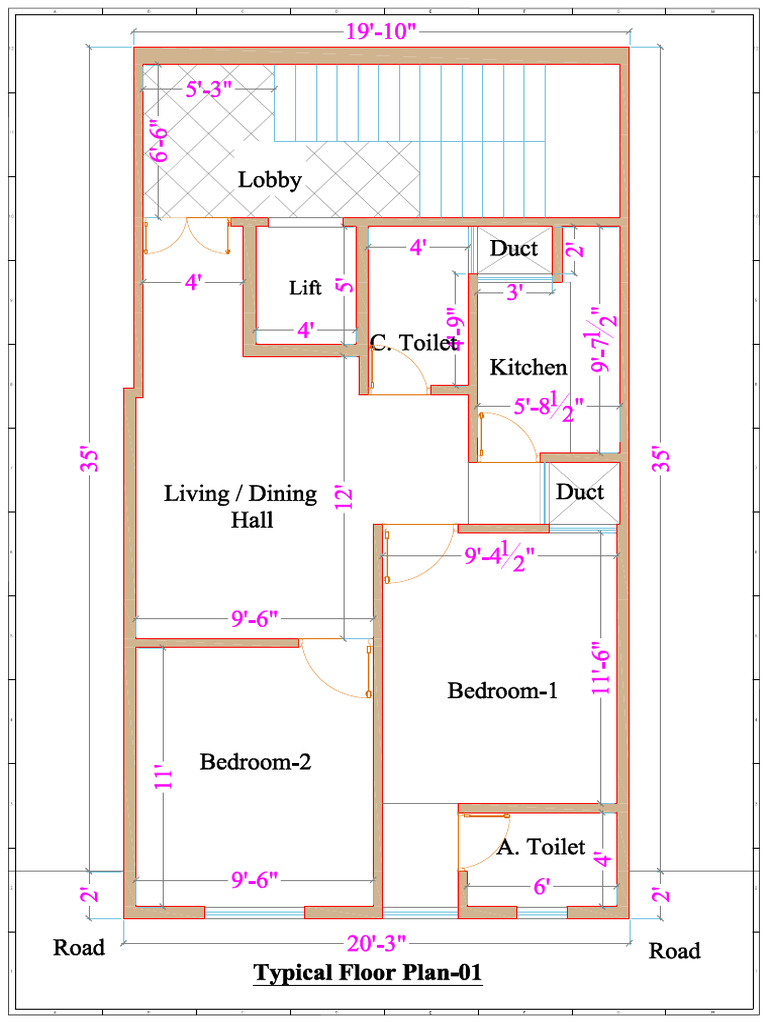 Typical Floor Plan -02 | PDF