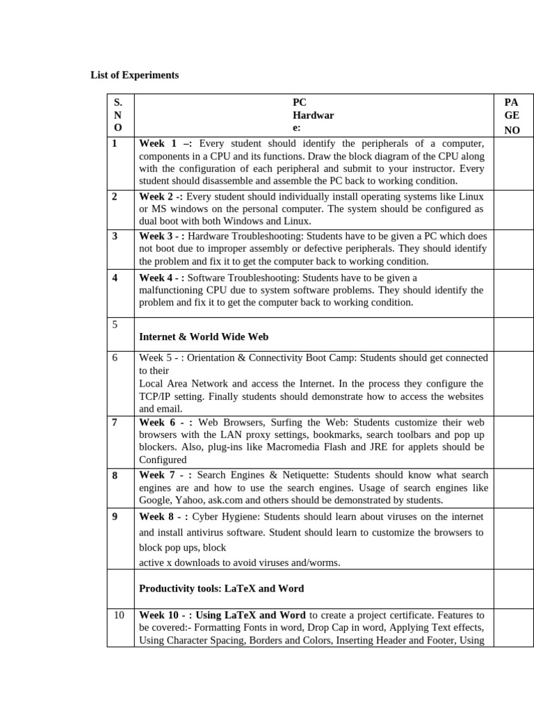 Computer Hardware & Software Lab Guide | PDF | Floppy Disk | Microsoft Word