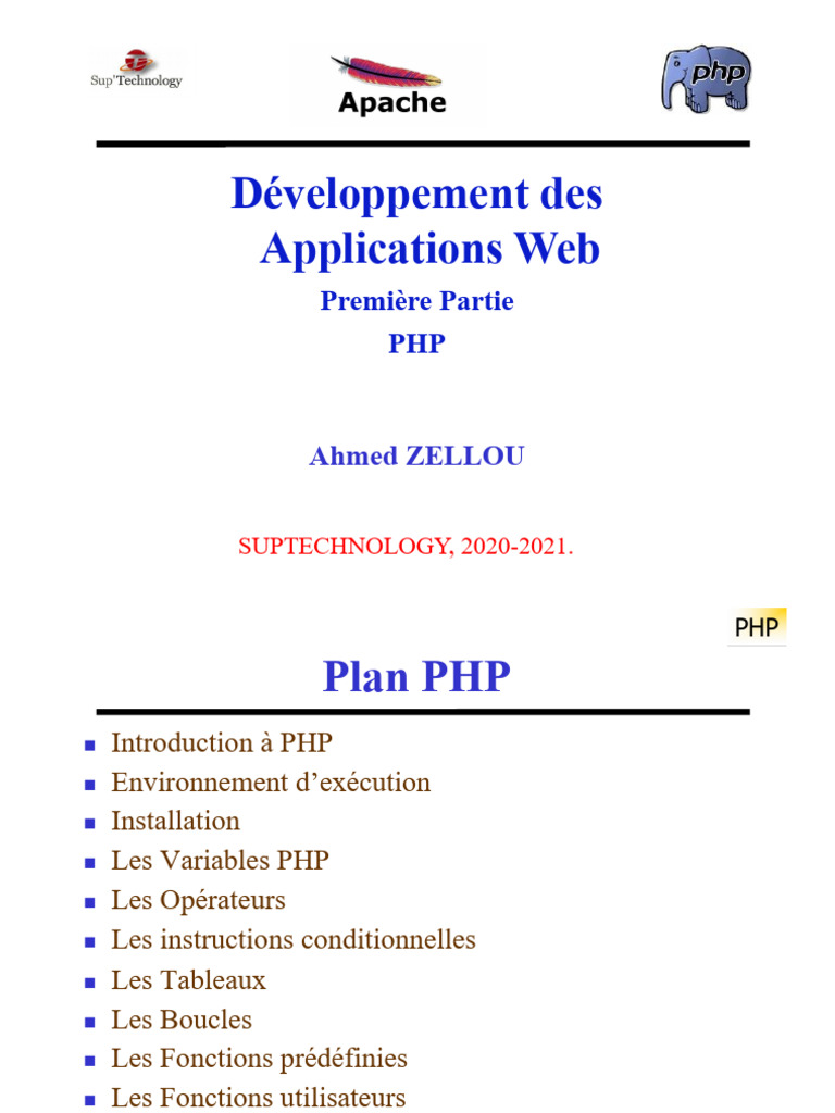 PHP Le Langage | PDF