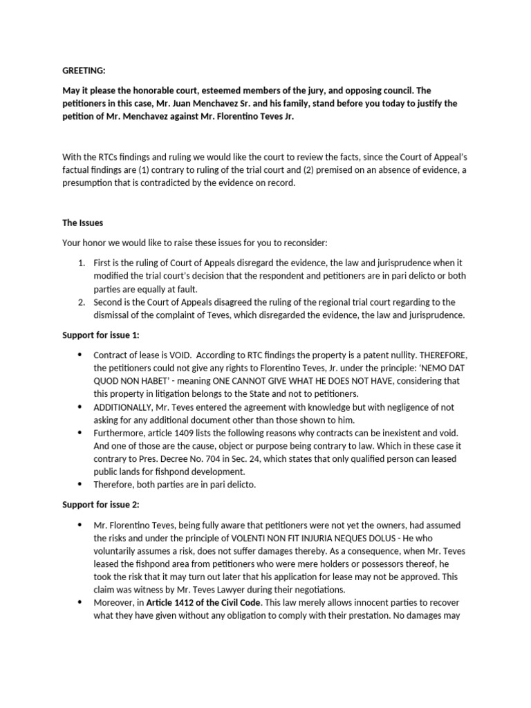 Mock Trial | PDF | Lawsuit | Damages