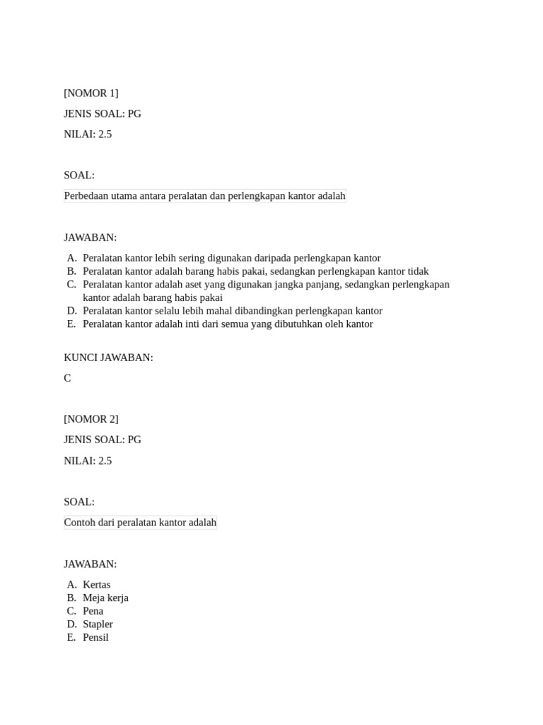 Soal Ukk DDMP Eka Ayu | PDF