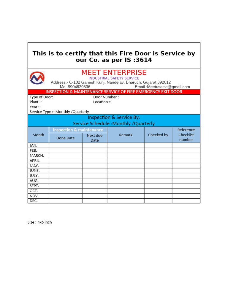 Fire door | PDF
